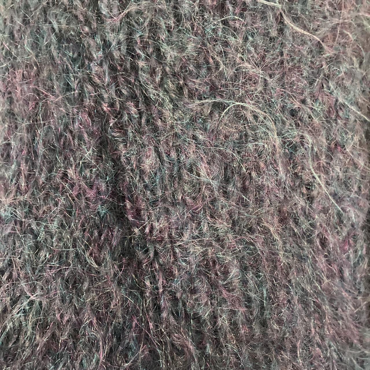 Vintage hand knit mohair cardigan, made in new... - Depop