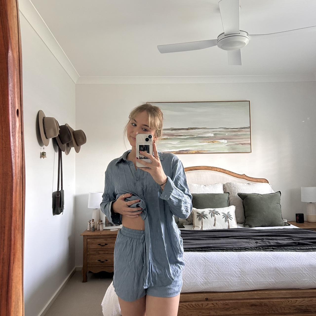 PRINCESS POLLY BLUE BUTTON UP SET Please pay via... - Depop