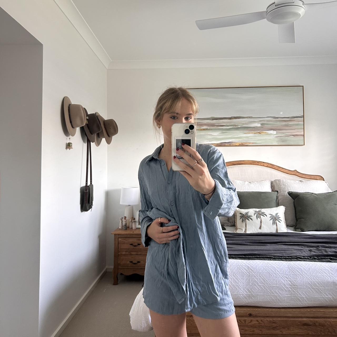 PRINCESS POLLY BLUE BUTTON UP SET Please pay via... - Depop