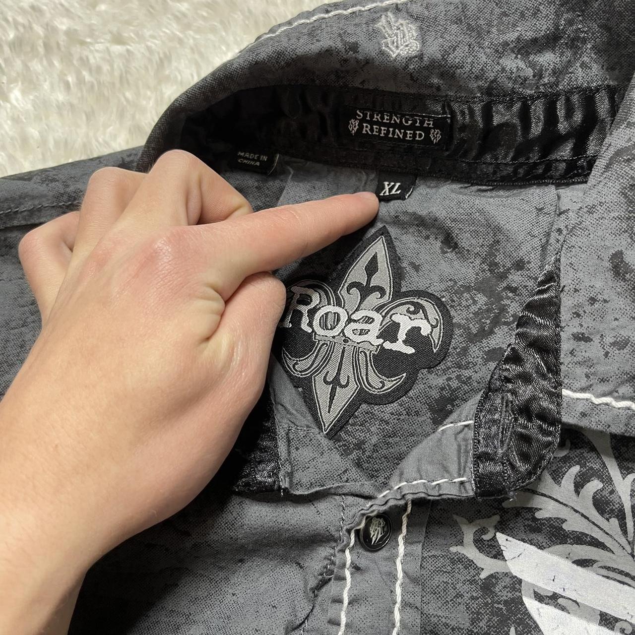 Crazy asf Y2K grudge cross /winged bottom up White... - Depop