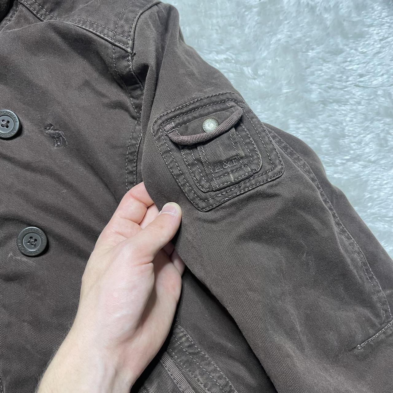 Vintage Abercrombie and fitch bomber fur coat... - Depop