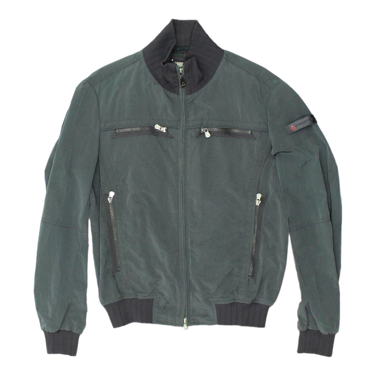 Peuterey Mens Blue Nylon Bomber Style Jacket |... - Depop