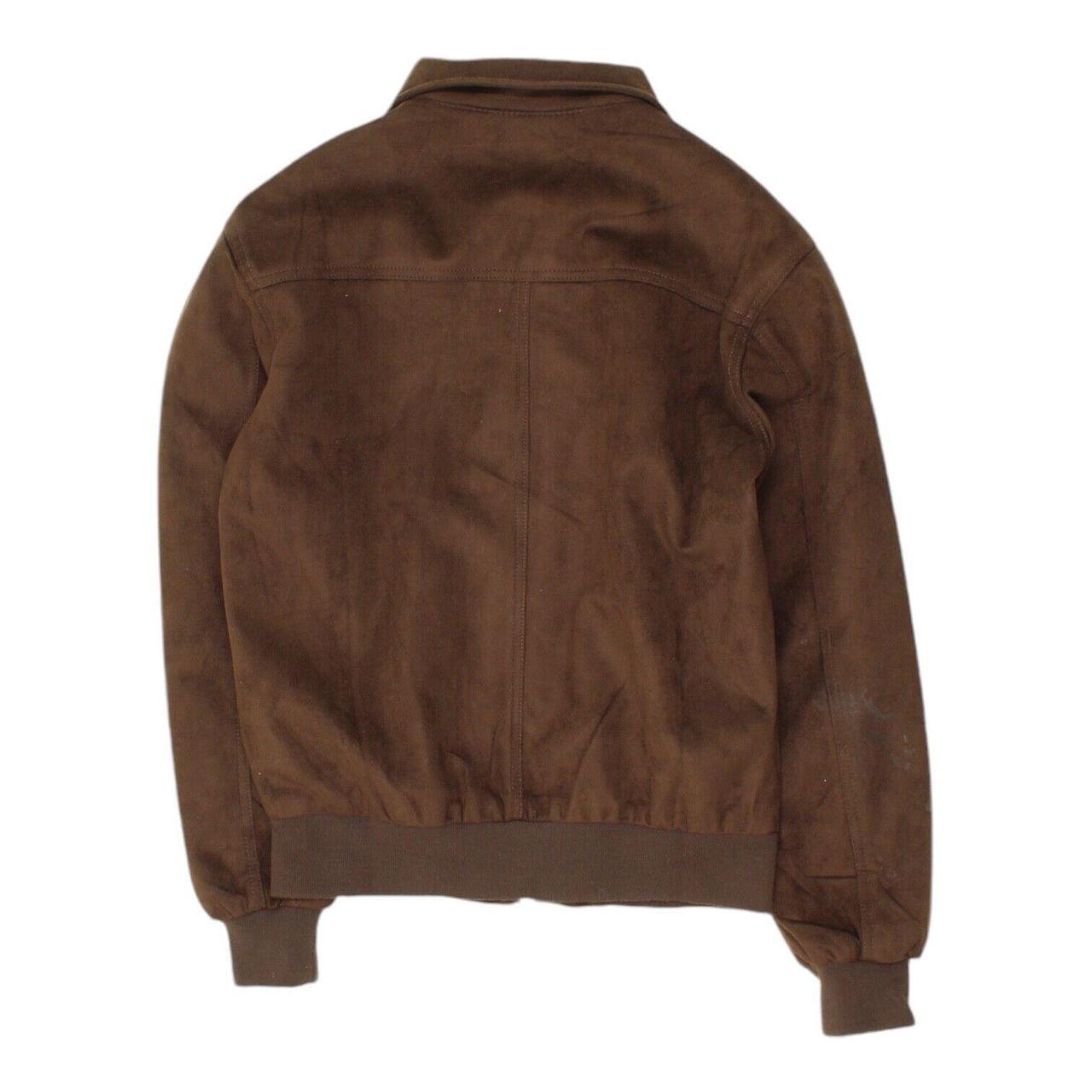 Reportage REA Mens Brown Full Zip Faux Suede Jacket... - Depop