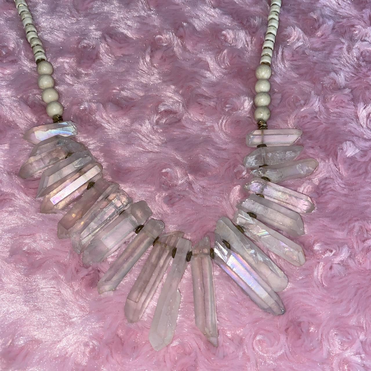 Panne necklace made in Thailand natural Beaded &... - Depop