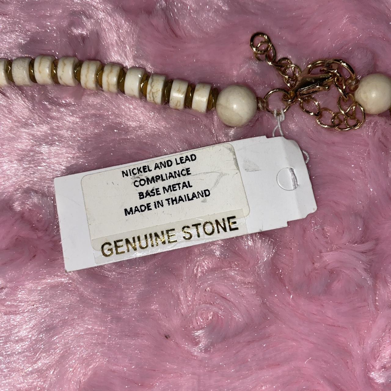 Panne necklace made in Thailand natural Beaded &... - Depop