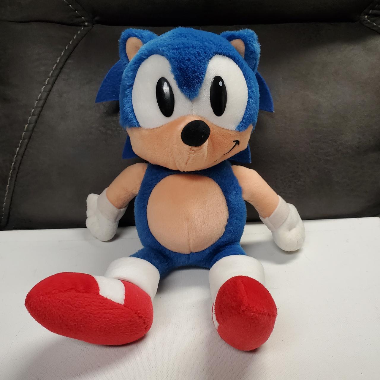 Plush Sonic The Hedgehog by Sega Stuffed Animal -... - Depop