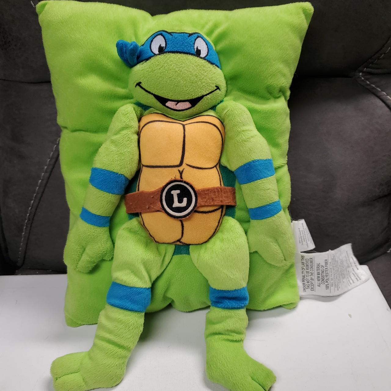 Plush Leonardo Teenage Mutant Ninja Turtle Pillow -... - Depop