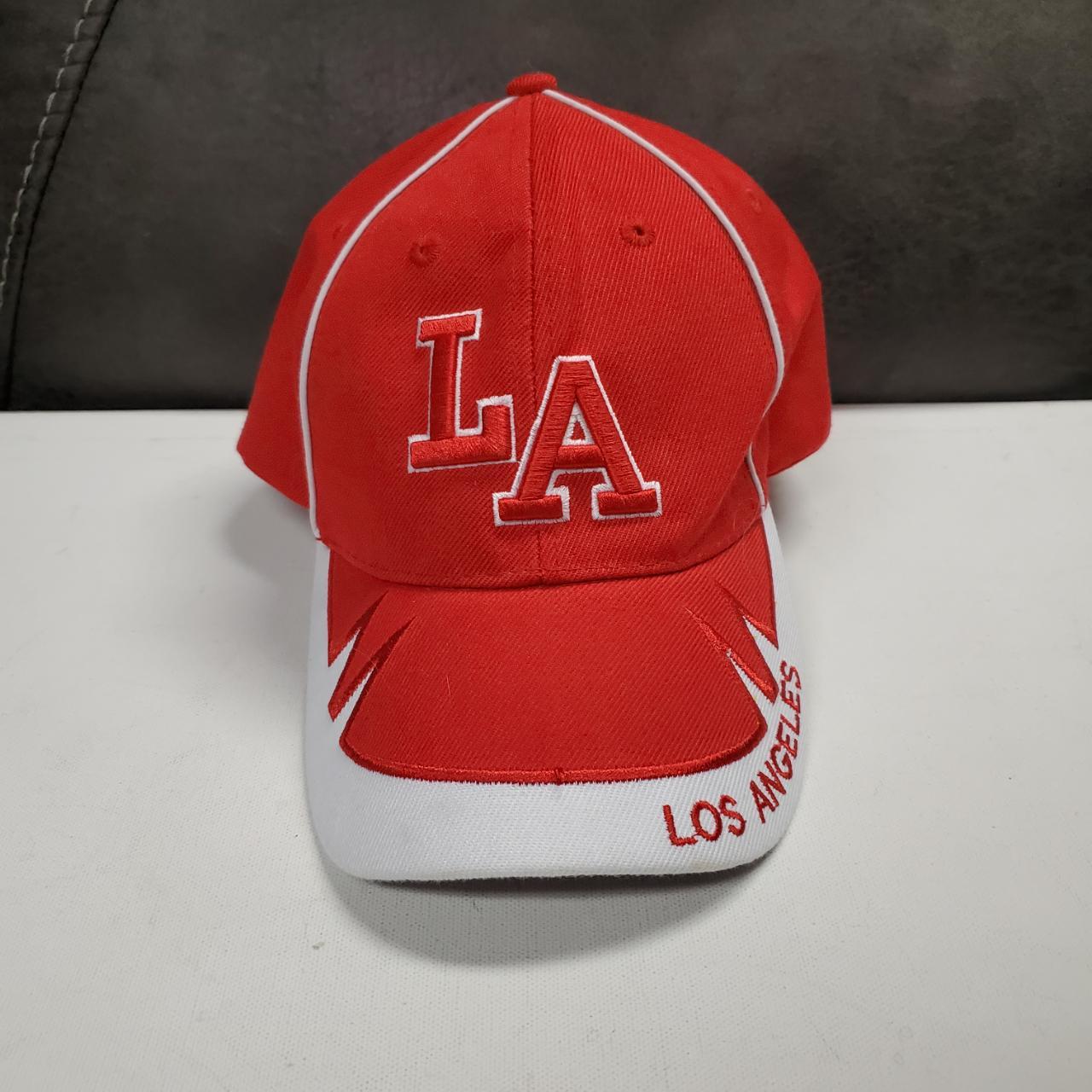 Hat - Mens - LA Los Angeles - Red - One Size -... - Depop