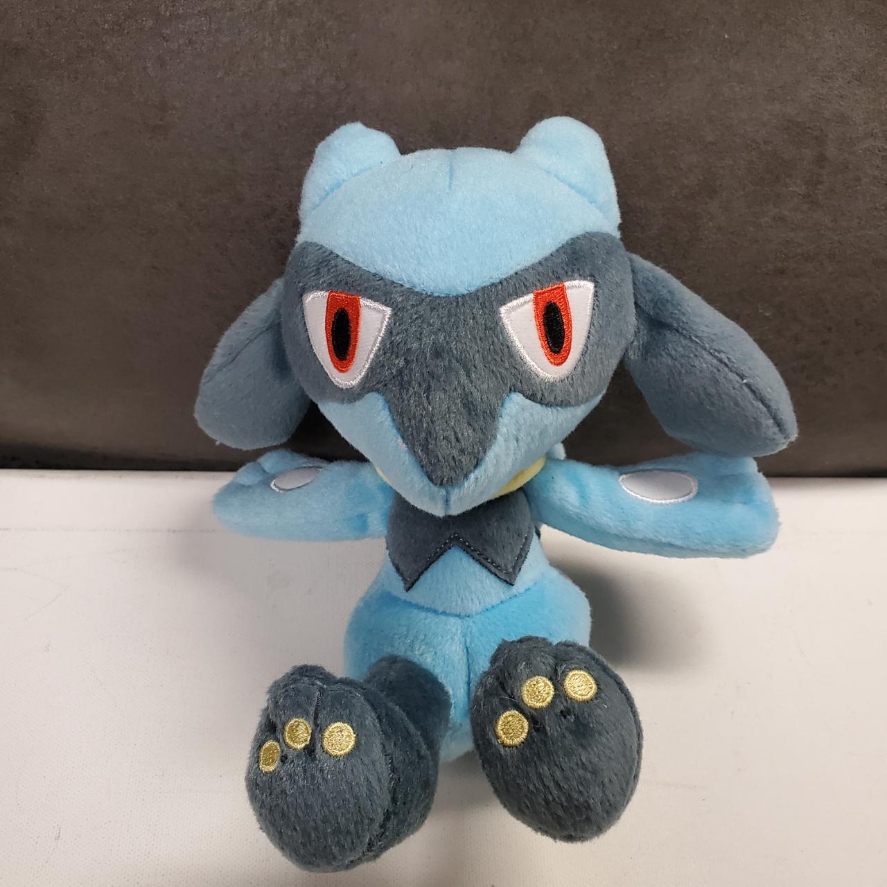 Plush Pokemon Sitting Riolu Stuffed Animal - 2016 -... - Depop