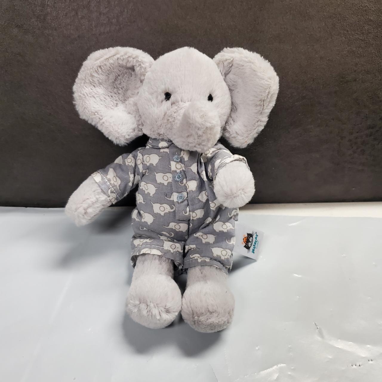 This adorable gray elephant stuffed animal from... - Depop