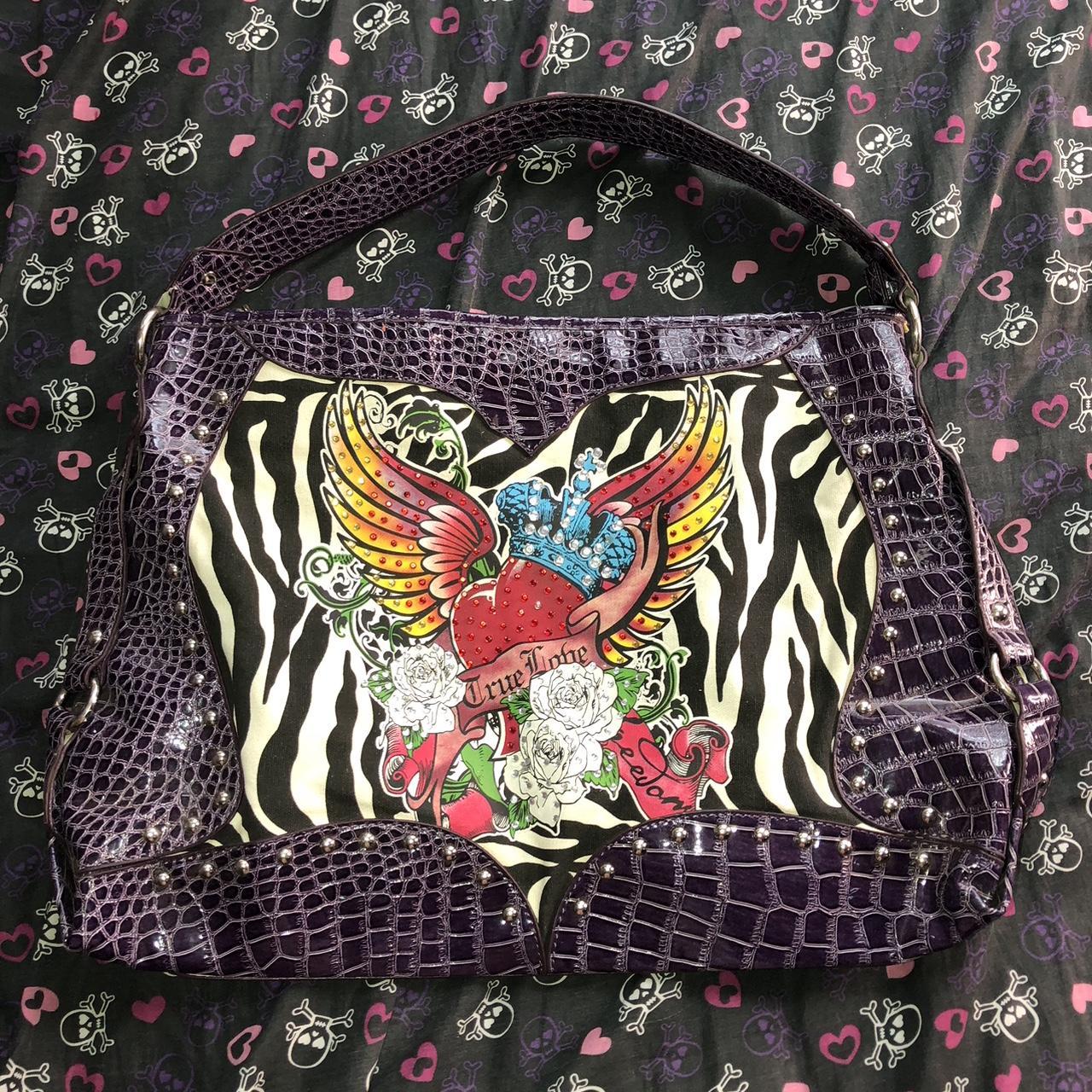 Y2K grunge tattoo purse 💋large purse 💋gives off Ed... - Depop