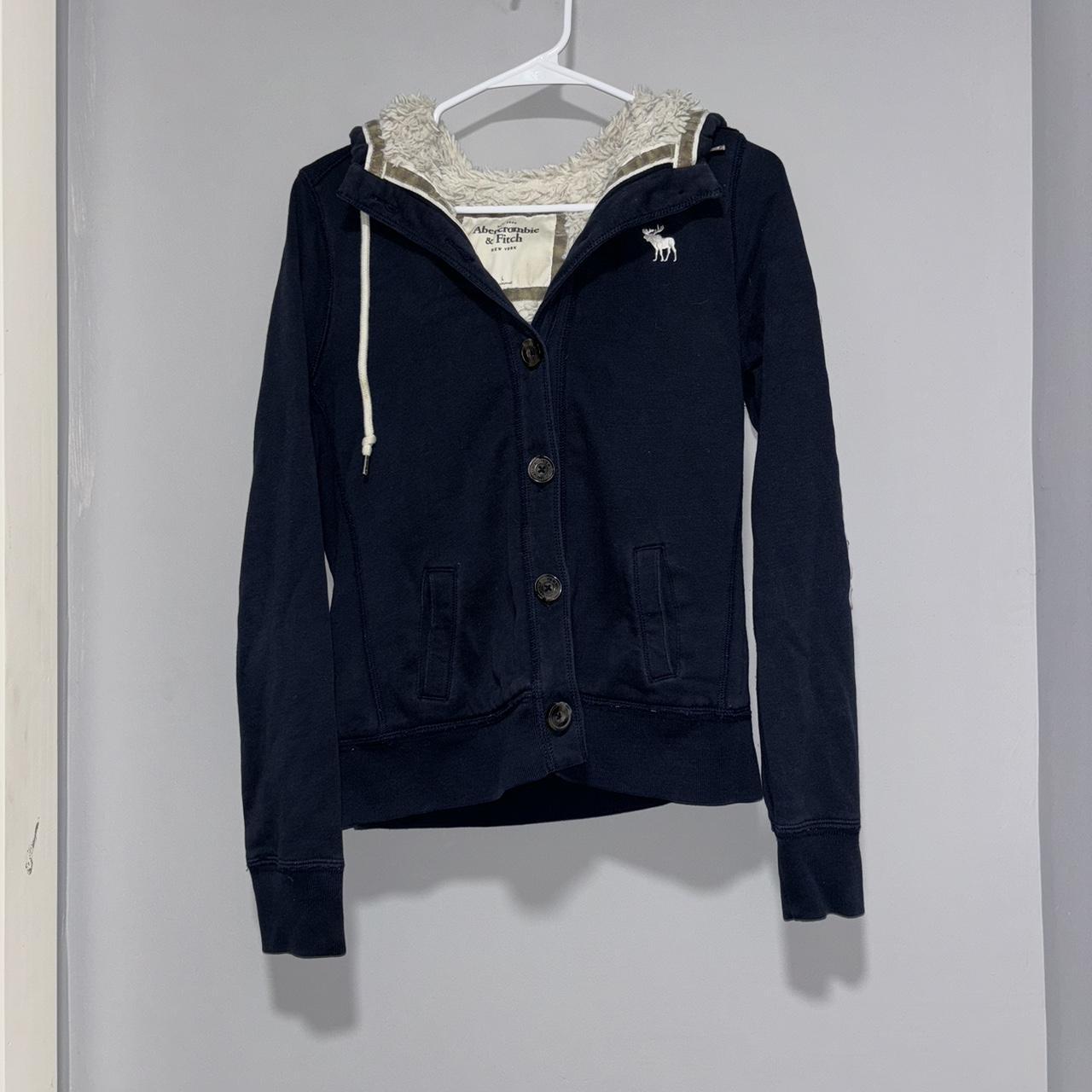 2000s Abercrombie & Fitch fur sweater *PRICE... - Depop