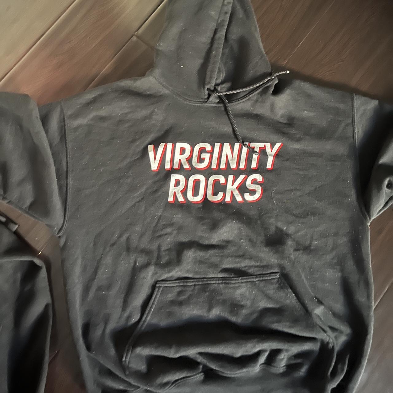 Virginity Rocks Hoodie -Large -good condition -no... - Depop