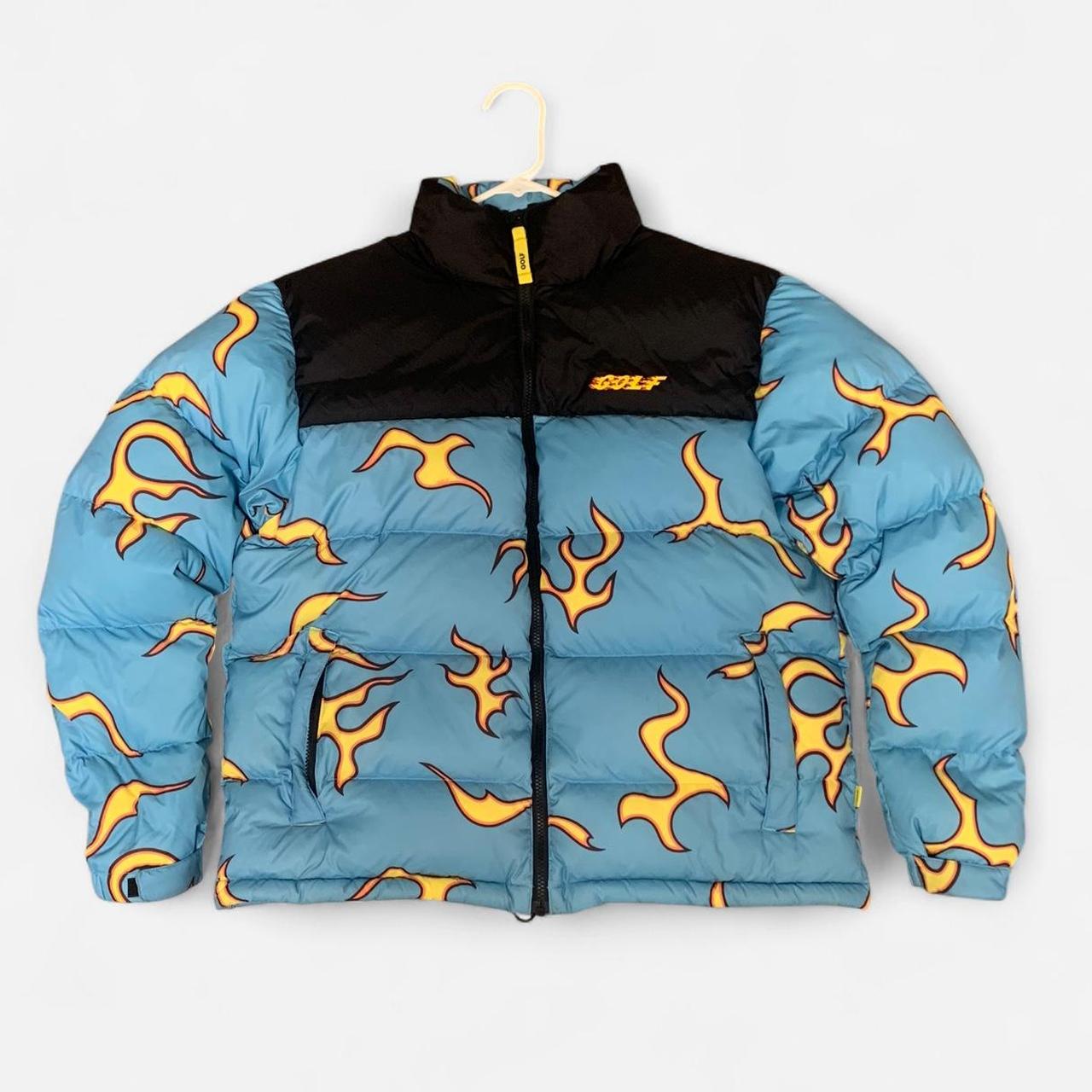 Golf Wang Flame Puffer Jacket... | Depop