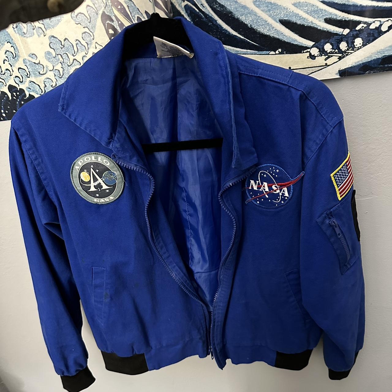 NASA Women's Blue and Navy Jacket | Depop