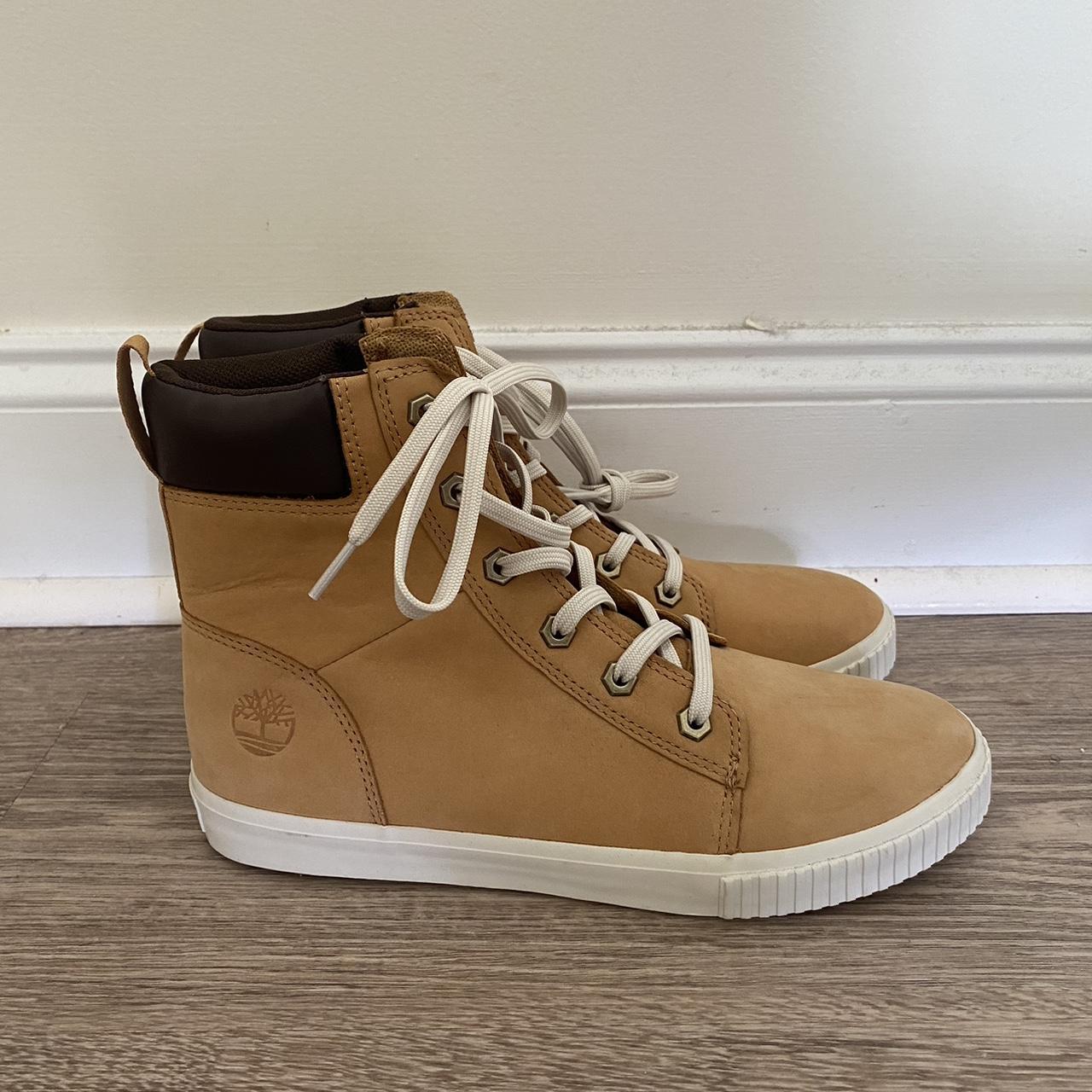 Timberland high tops #timberland #hightops #sneakers - Depop