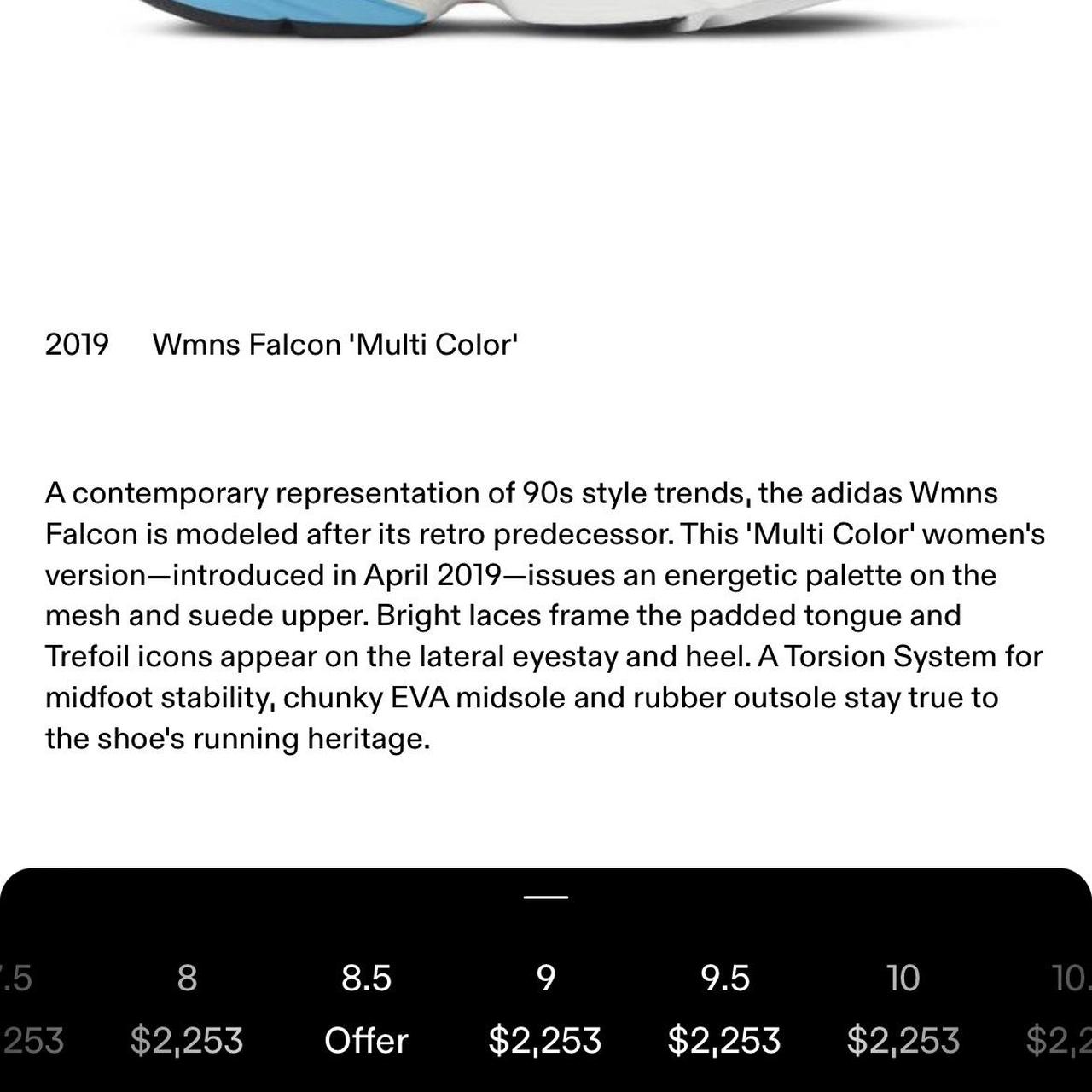 Adidas falcon multi color - Depop