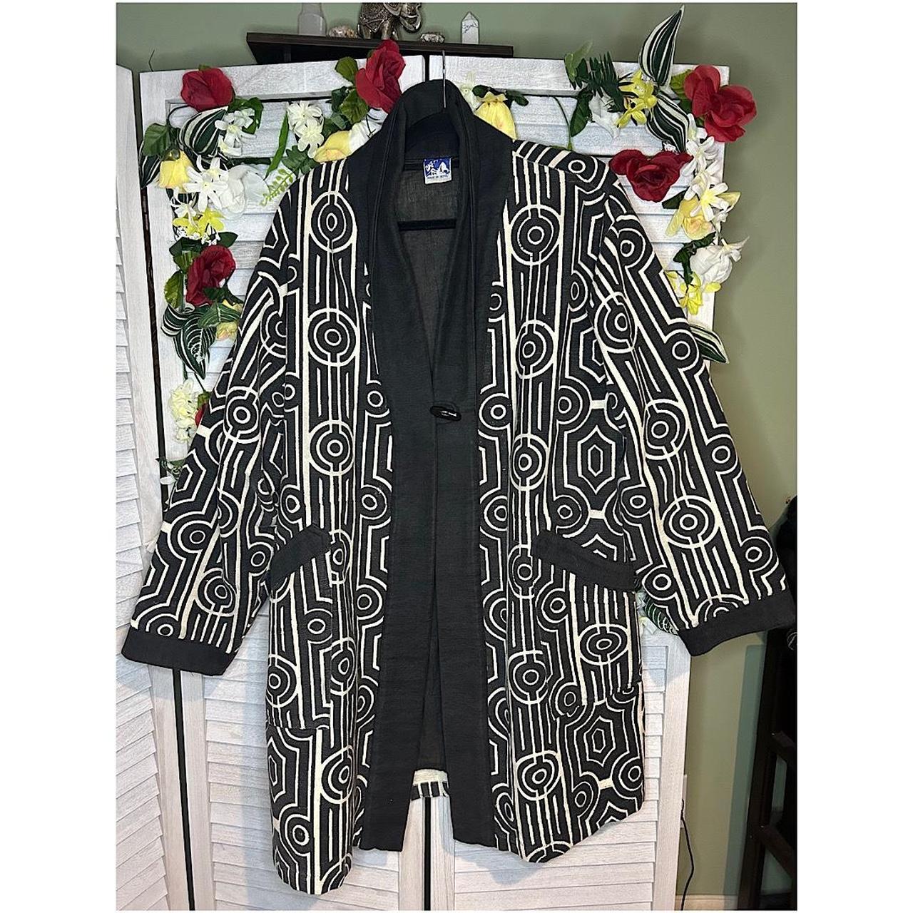 Cheppu Tunic Coat made in Nepal; No size on the tag... - Depop