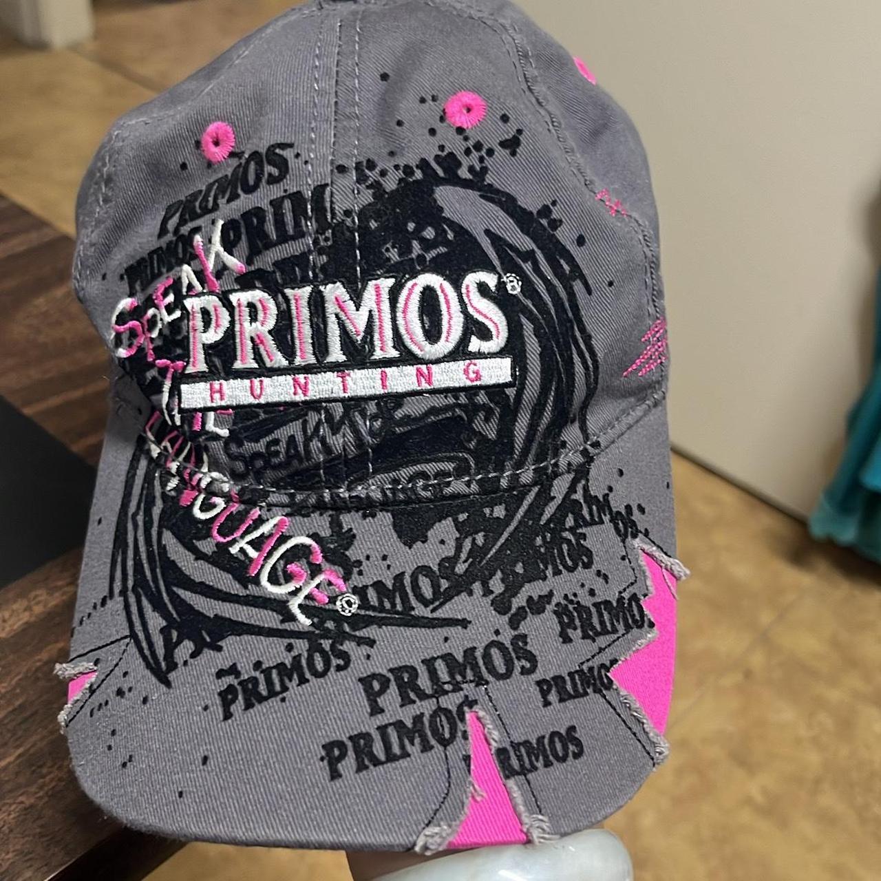 Primos grey and pink hat -very cute... - Depop
