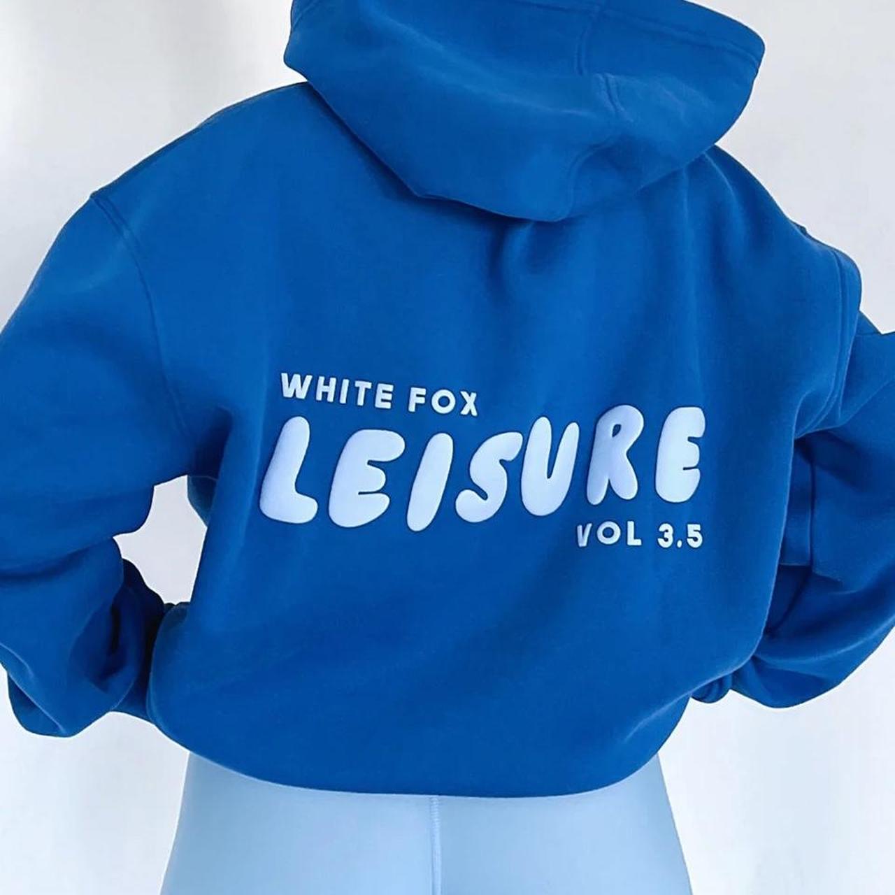 Blue Whitefox hoodie small stain on front... - Depop