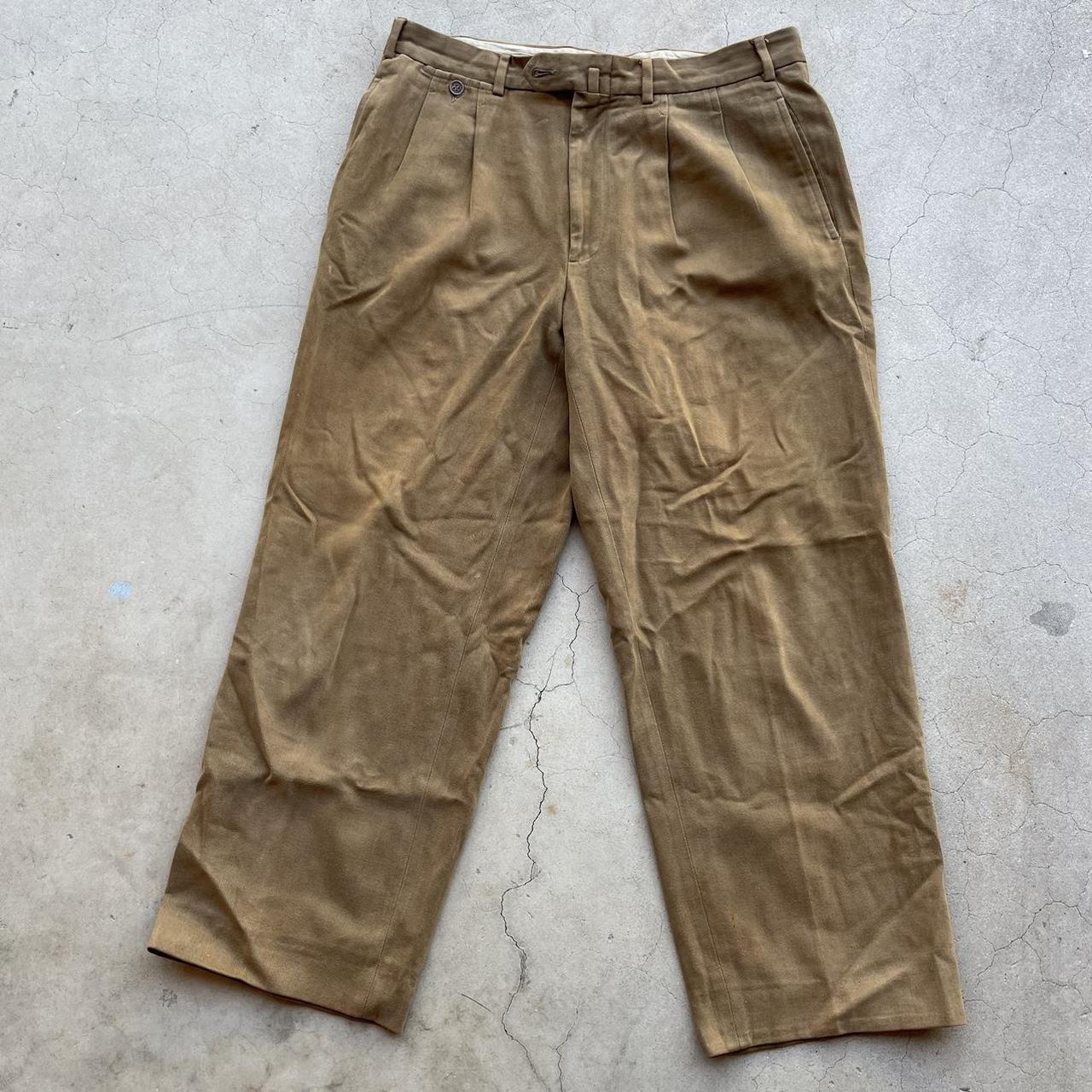 Beautiful pair of suede slacks Great creamy brown... - Depop