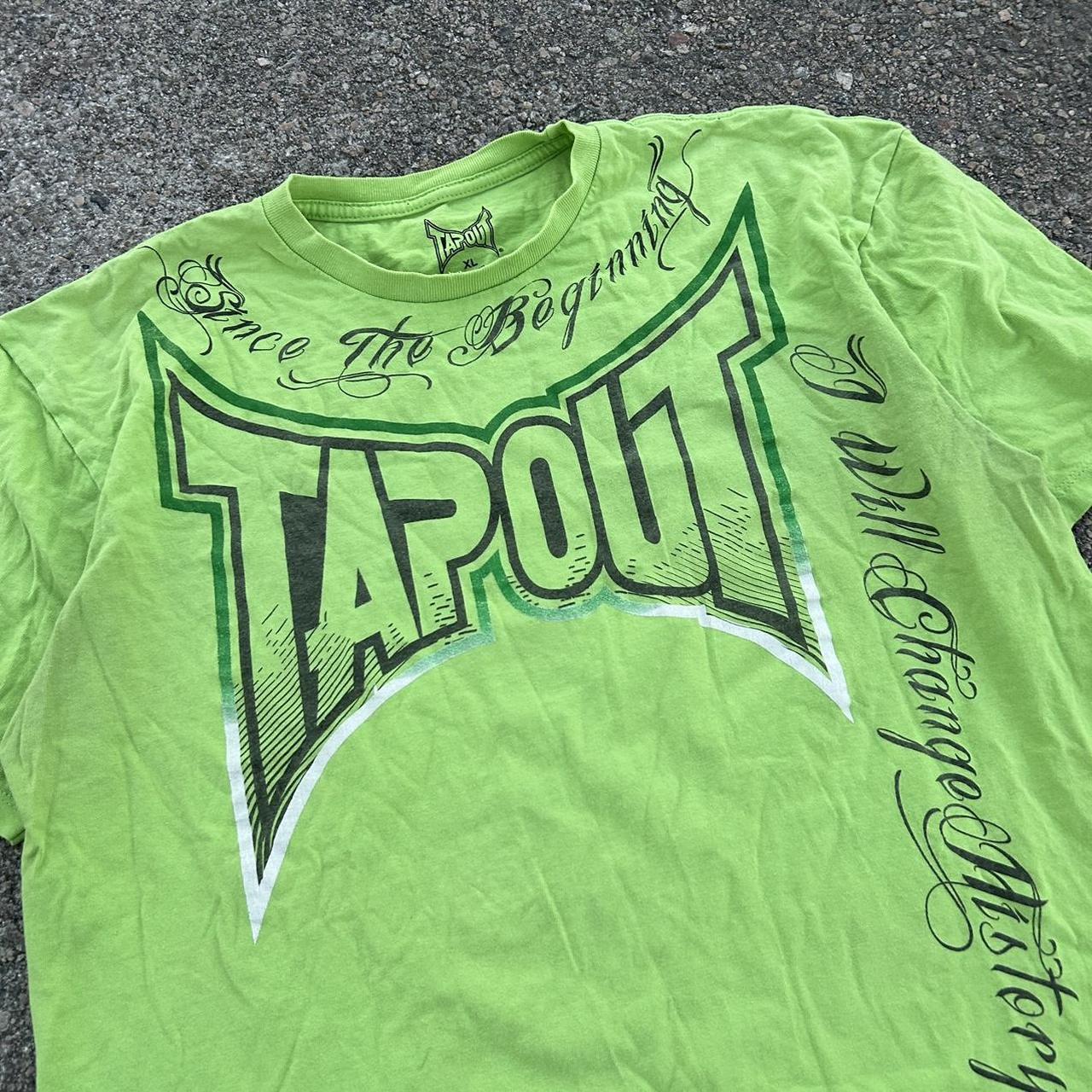 Green Y2K style Tapout shirt Size L #y2k #Tapout... | Depop
