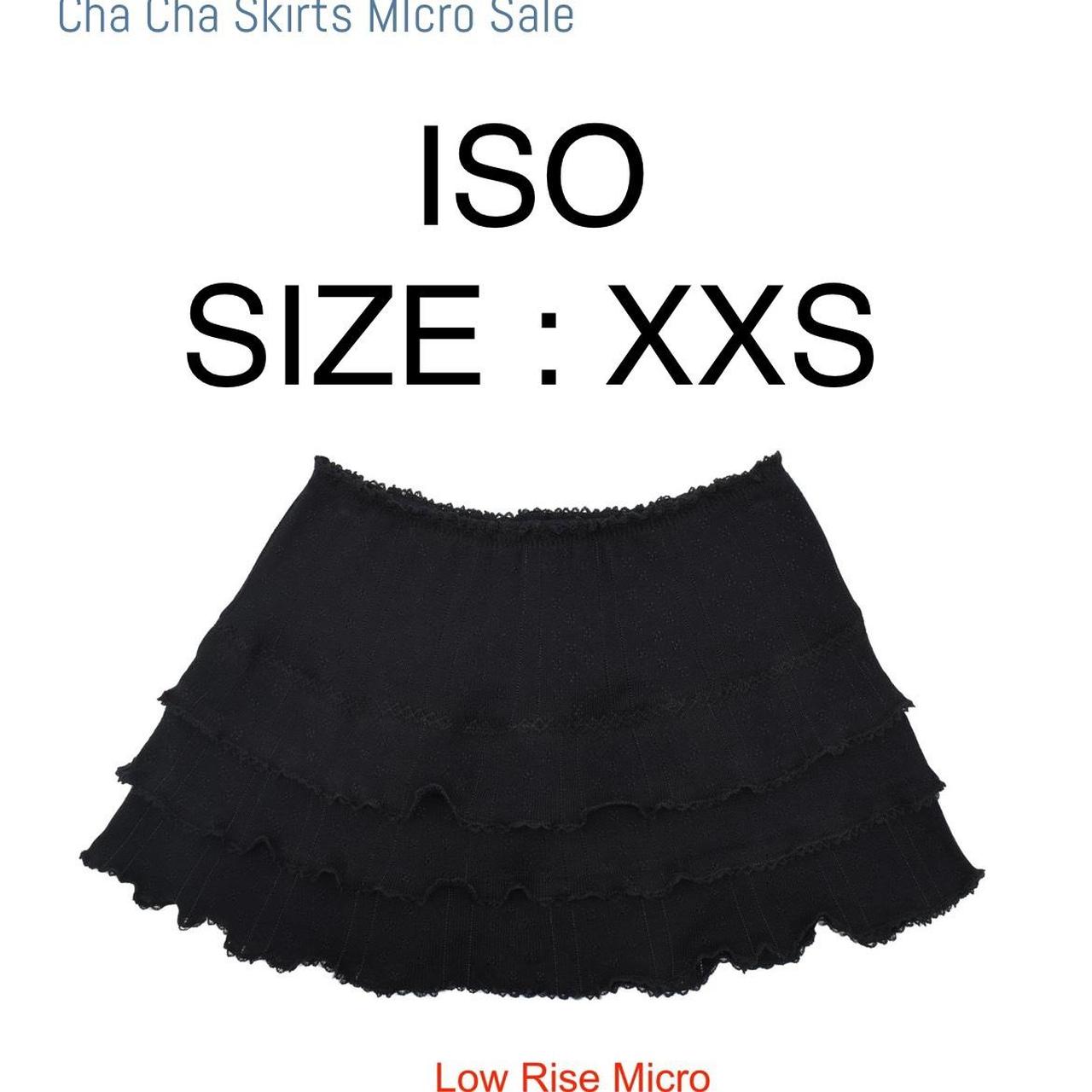 ISO : pretties venice micro cha cha skirt in black... - Depop