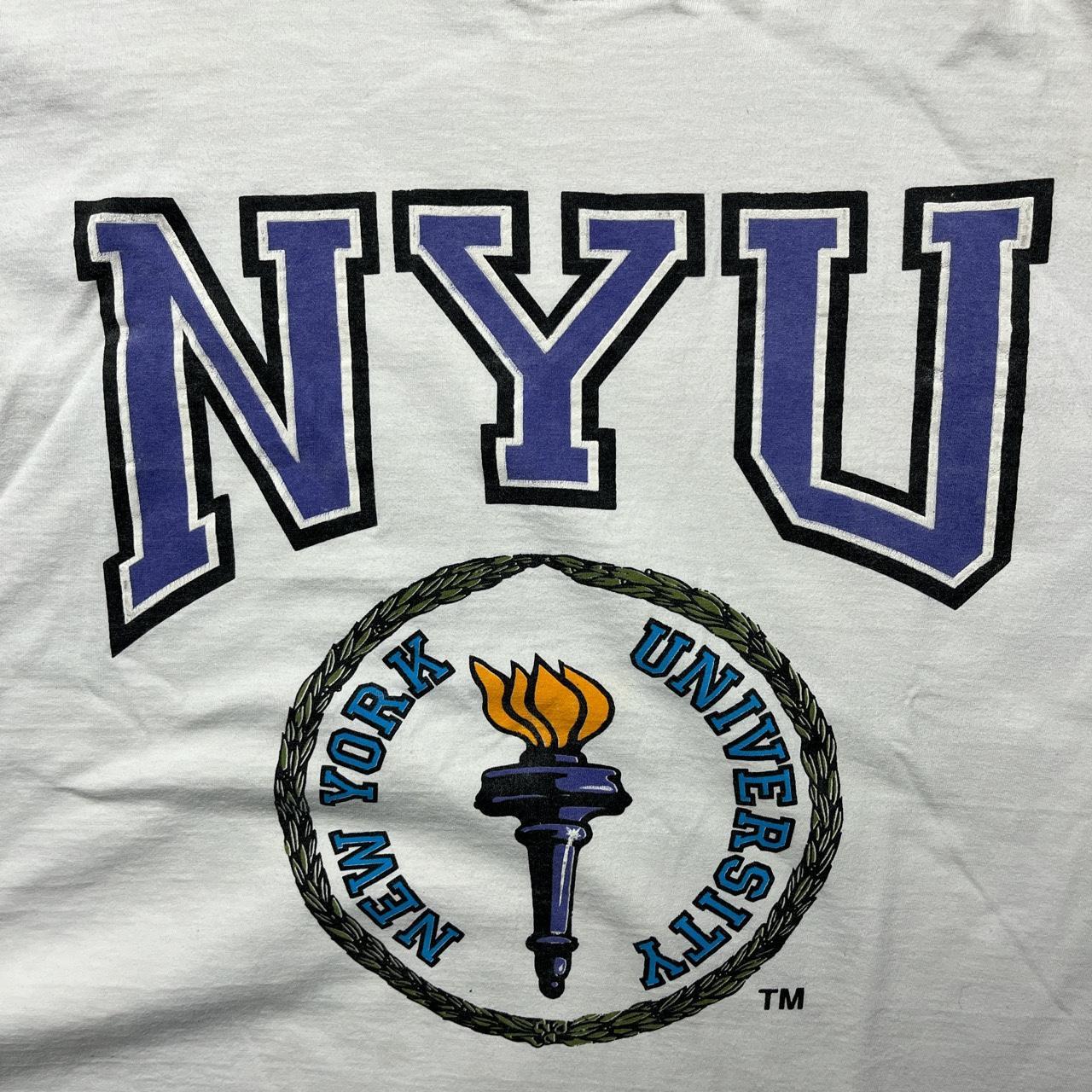 Vintage NYU Shirt Size: Large fits Medium 20 x... - Depop