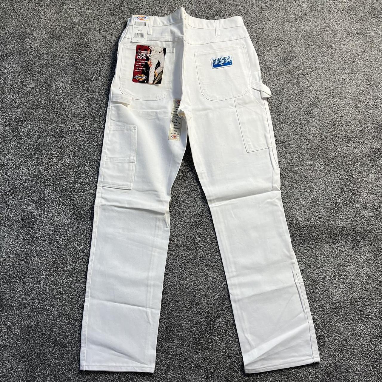 Brand New Dickies White Pants Size: 34 x... - Depop