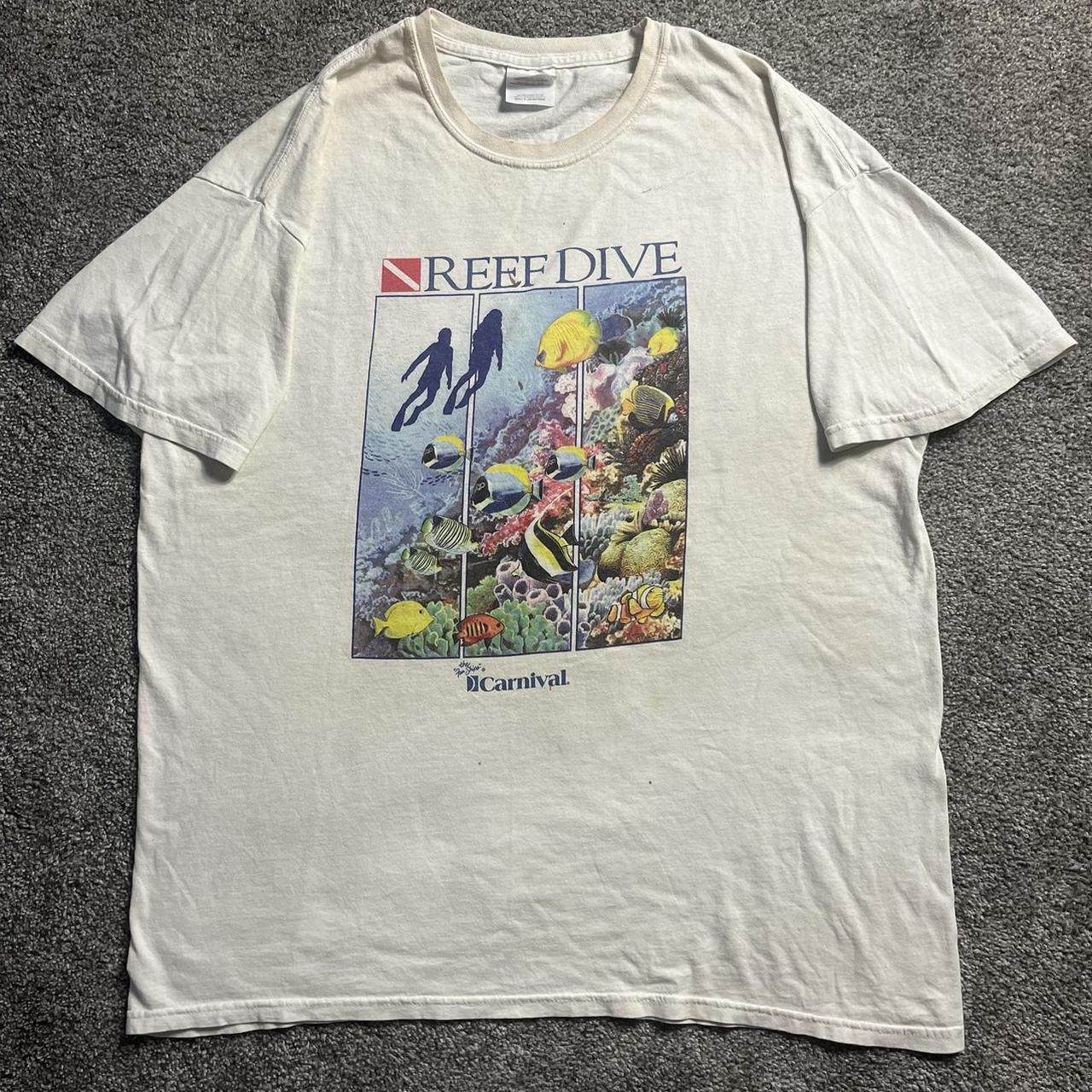 Vintage Coral Reef Shirt Size: XL fits 24 x... - Depop