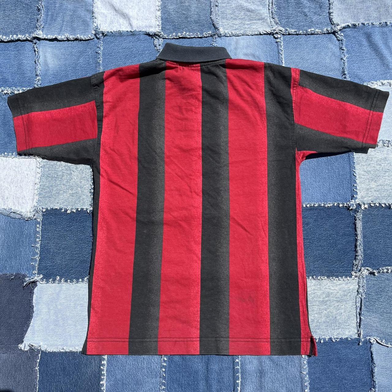 90s Bugle Boy Red/Black Polo Shirt Size: Medium... | Depop