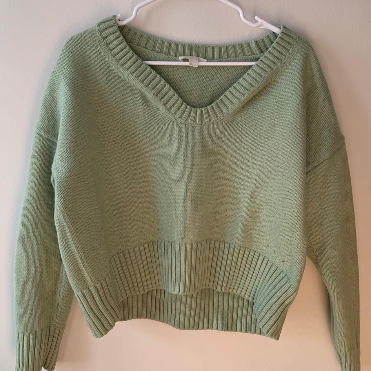 COS Women's Green Cardigan | Depop