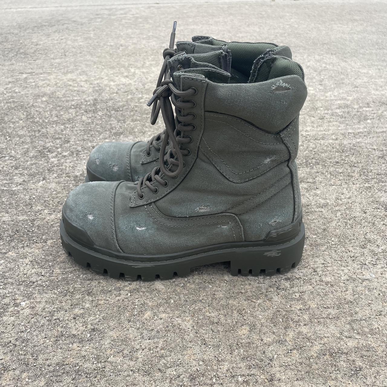Balenciaga Distressed Strike Boots - Depop