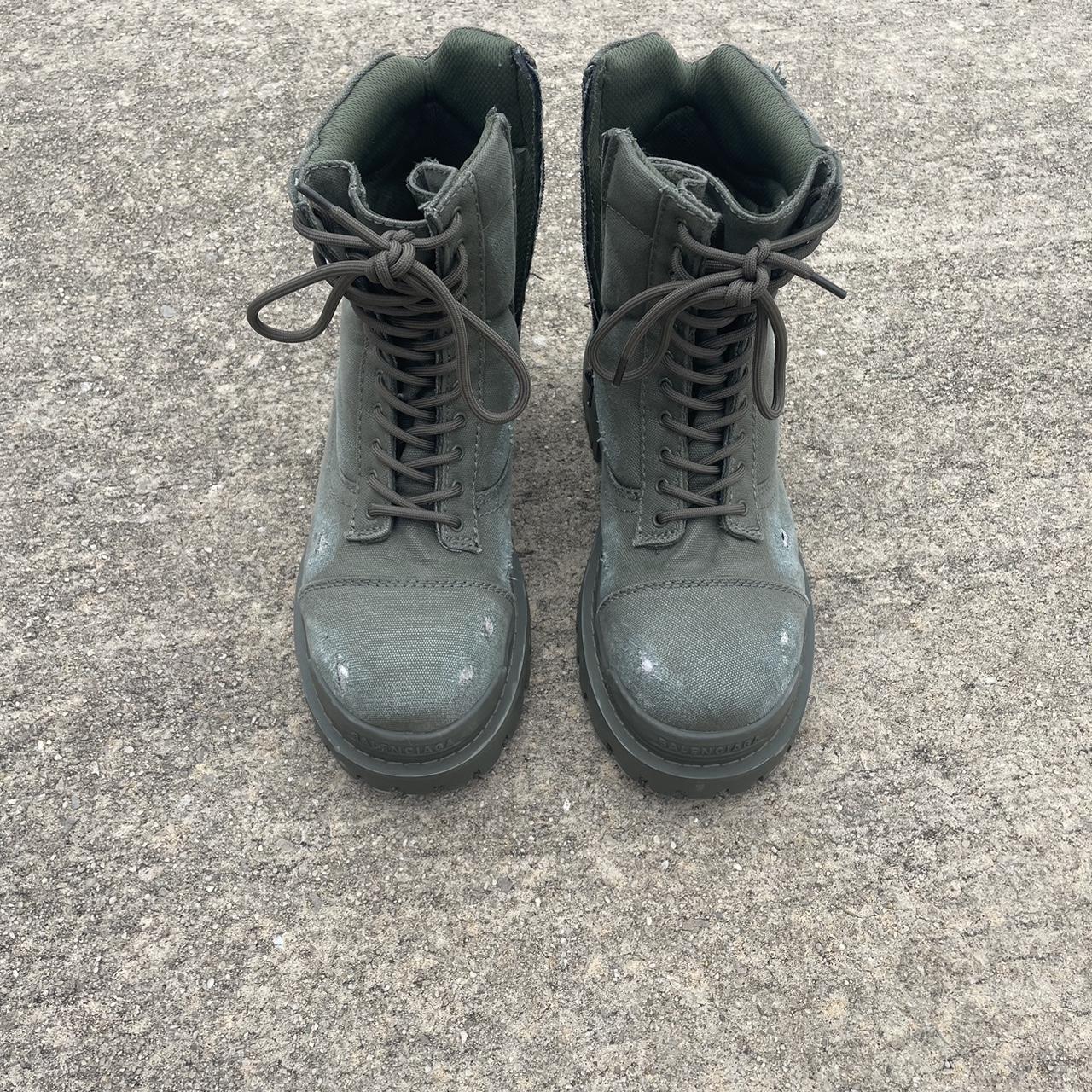 Balenciaga Distressed Strike Boots - Depop
