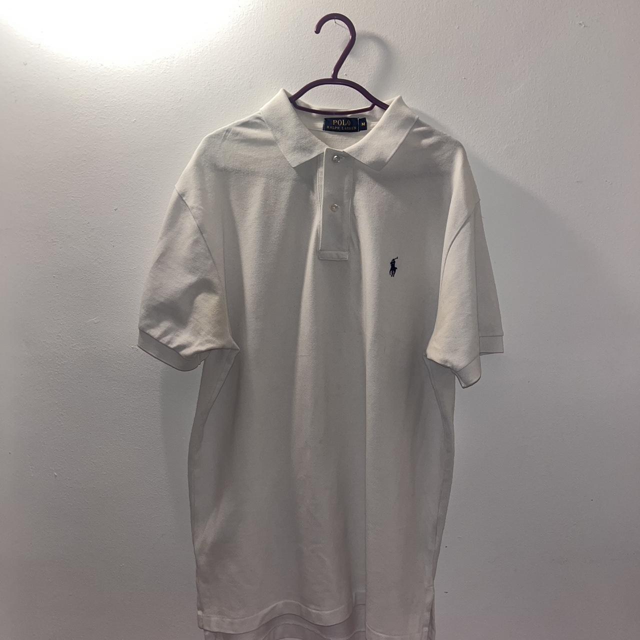White ralph lauren polo (medium) 100% authentic... - Depop