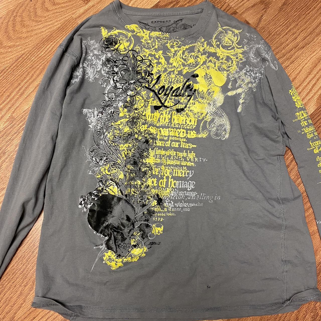 express graphic long sleeve size large - Depop