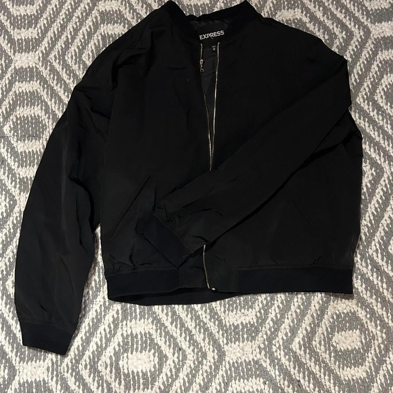 Express Men's Black and Gold Jacket | Depop