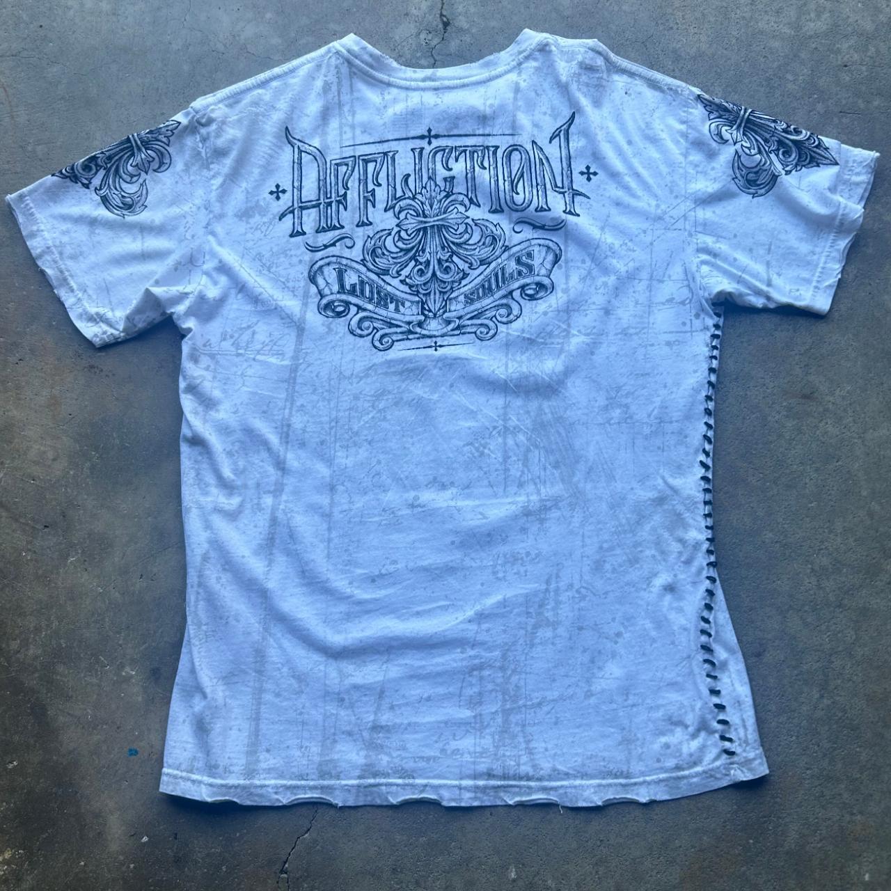 affliction tee size large see pictures for marks or... - Depop