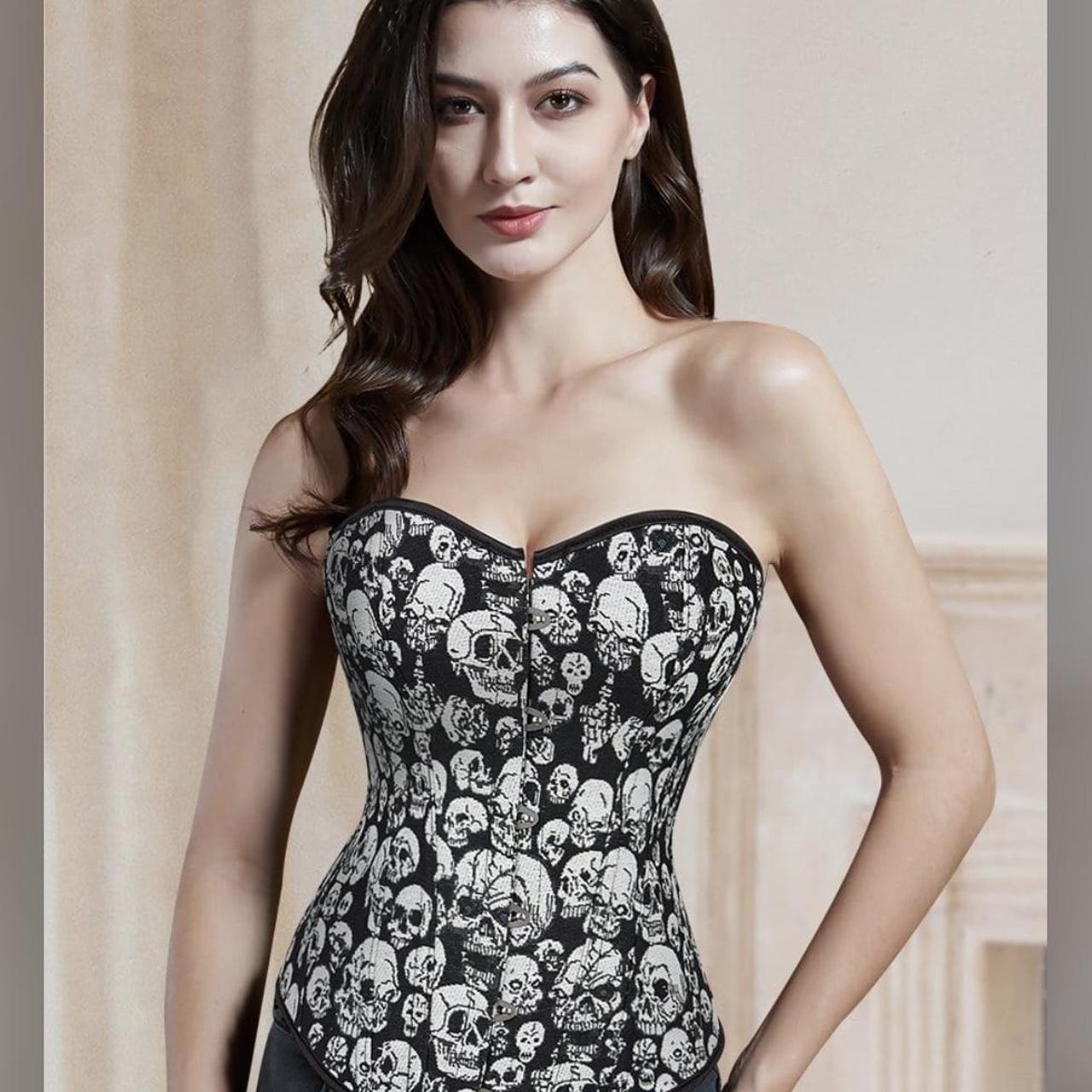 Super cool Skull overbust corset! Absolute adore... - Depop