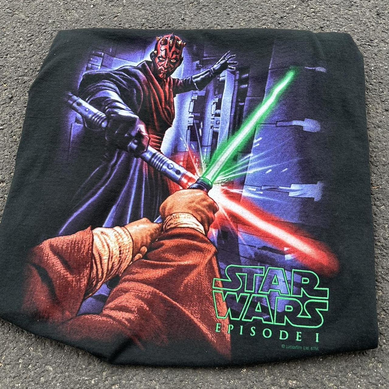 Vintage Star Wars Episode 1 Darth Maul T-shirt Never... - Depop