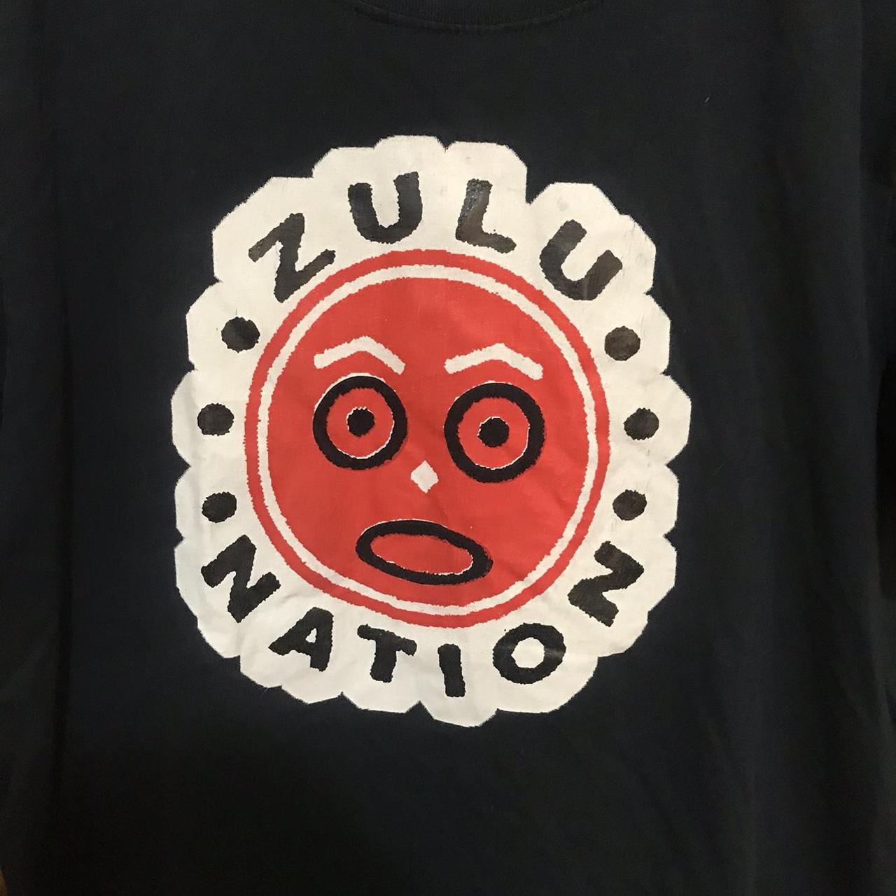 ZULU NATION ANNIVERSARY TEE Black t-shirt with... - Depop