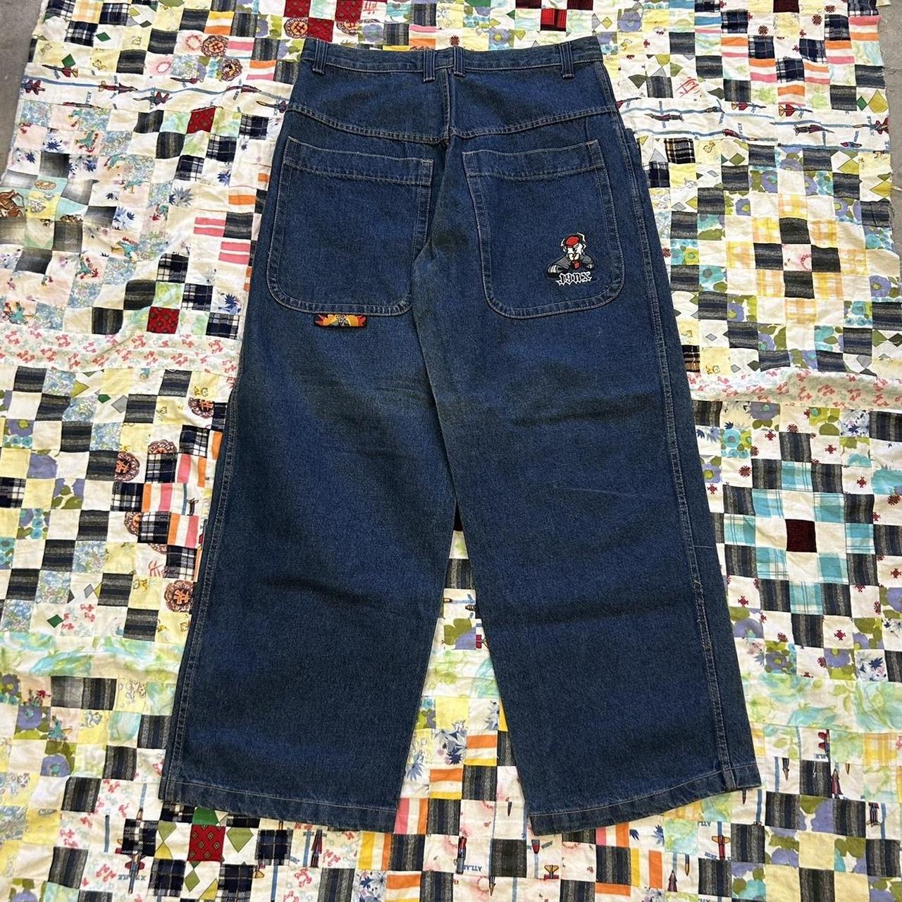 crazy rare wide leg y2k jynx jeans awesome pair of... - Depop