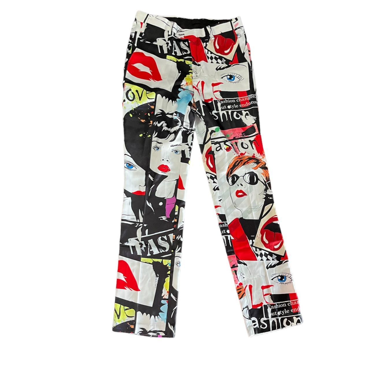 Comic pop art suit and pant set worn by me Pants 29-30’ - Depop