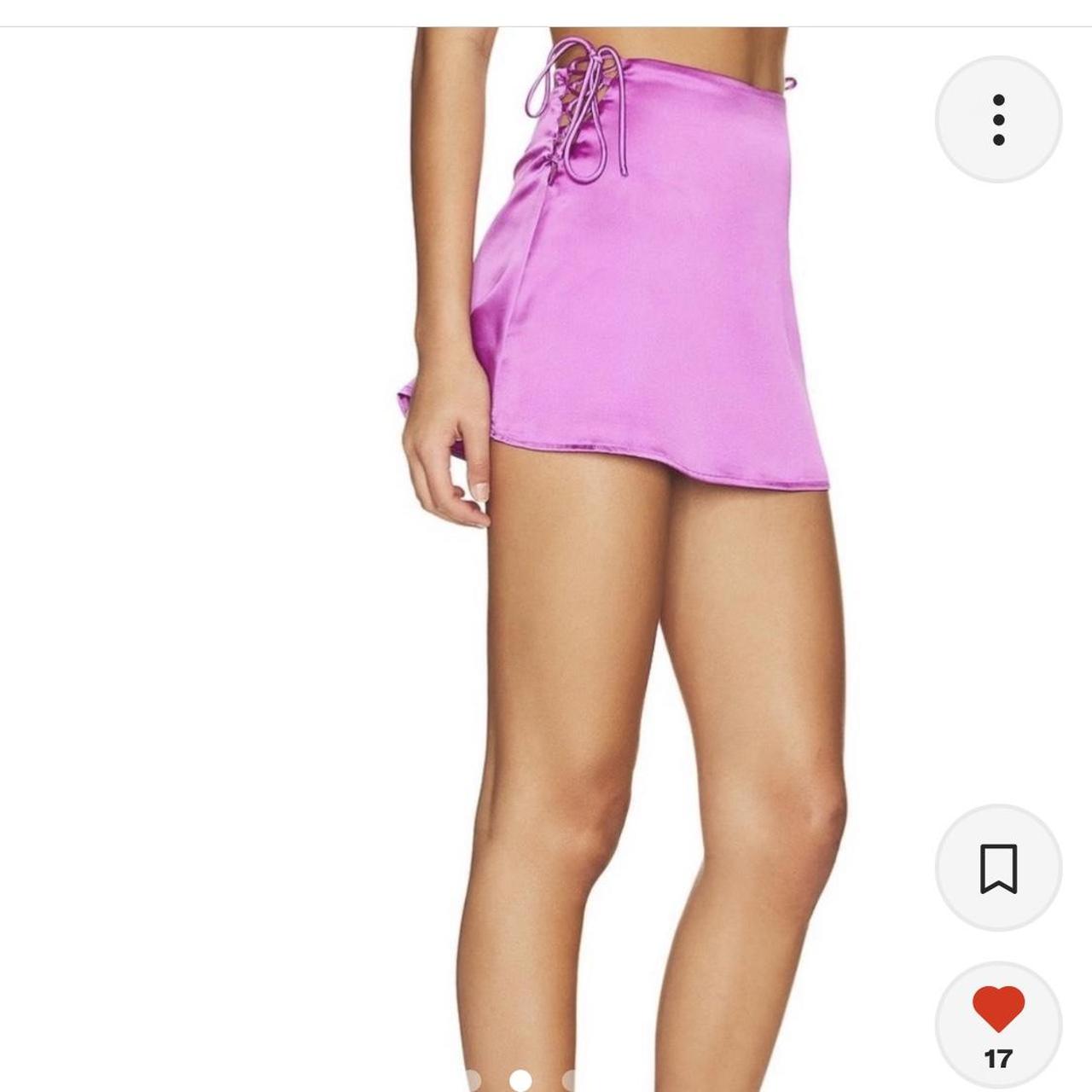 Revolve mini skirt Lace up detail Worn once Super... - Depop