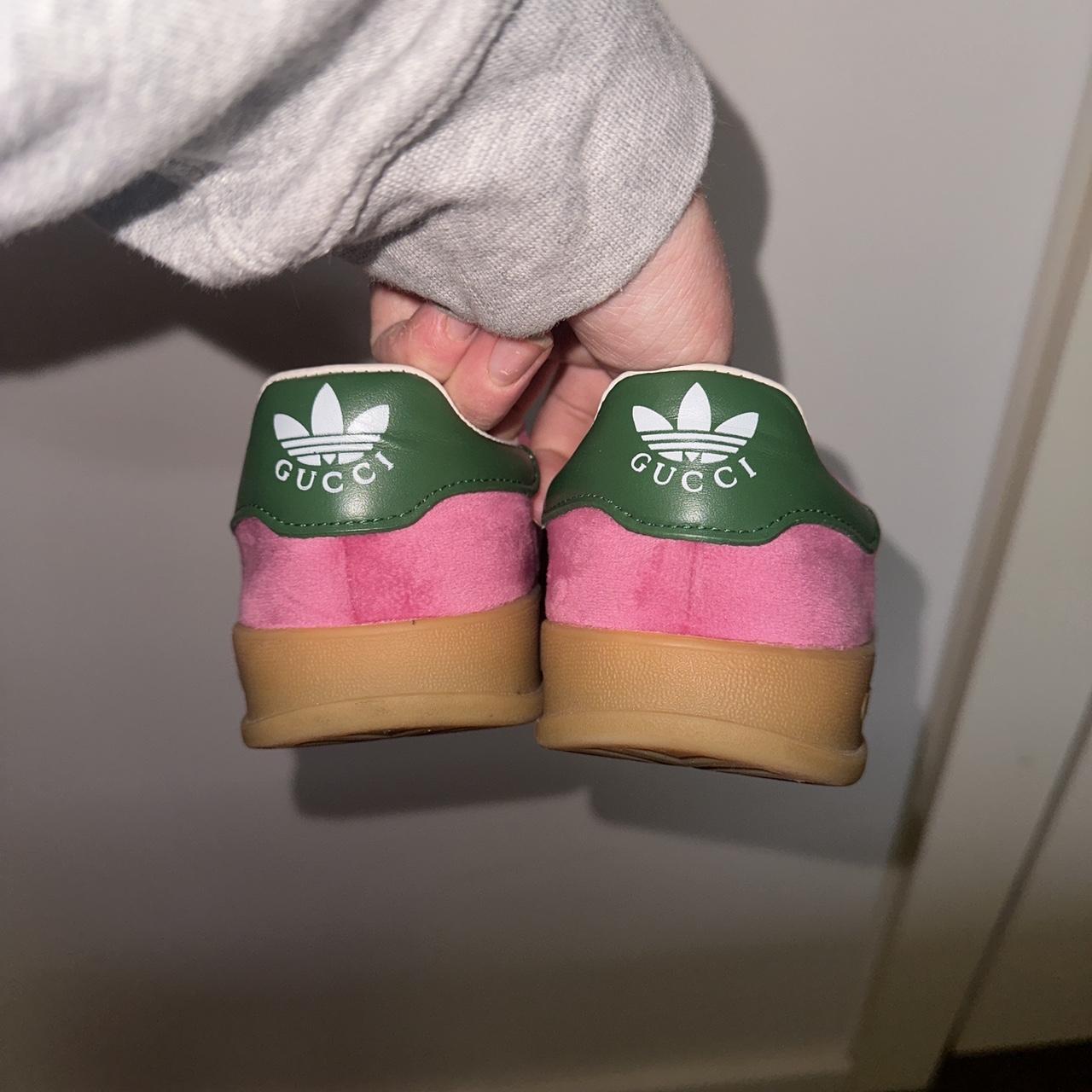 Pink Adidas Gucci sambas Bought from goodbyes... - Depop