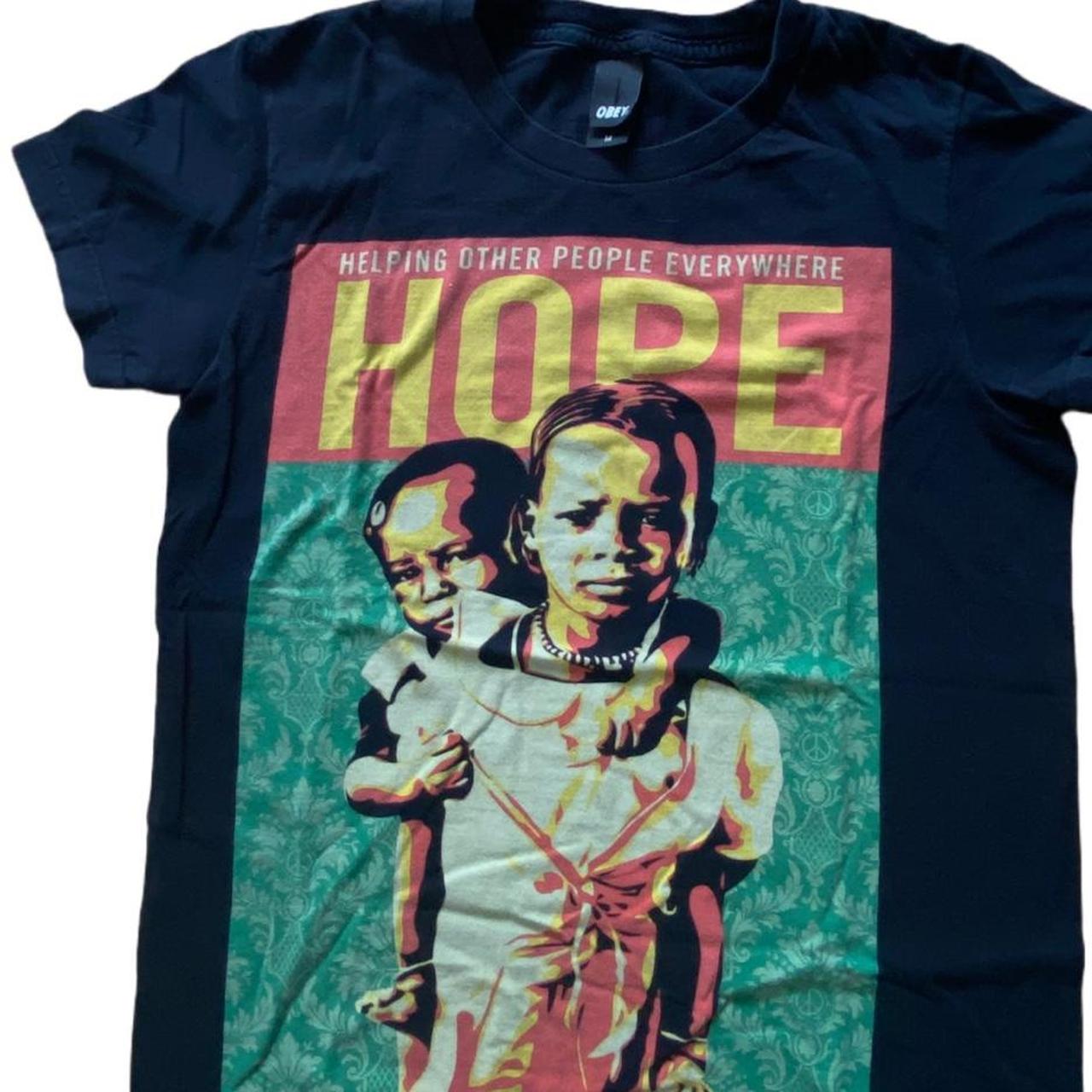 OBEY HOPE - HOPE Helping people Everywhere - Black... | Depop
