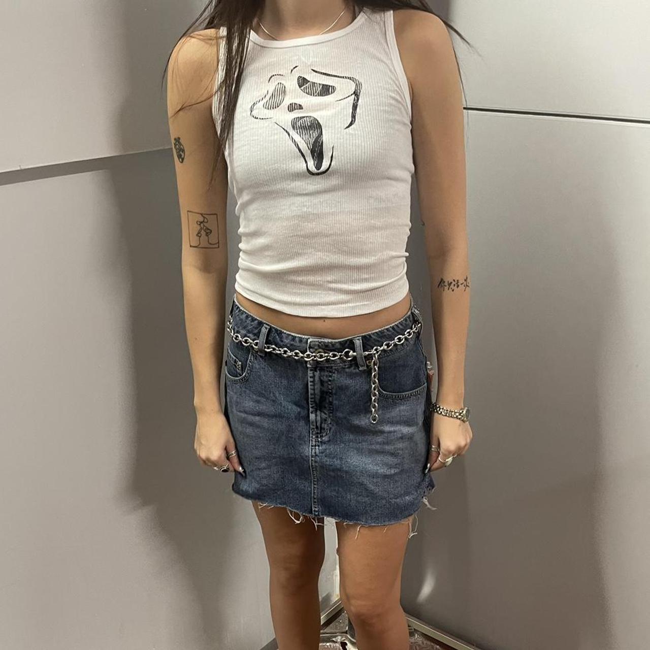 screen printed ghost face tanks! made on hanes tank... - Depop