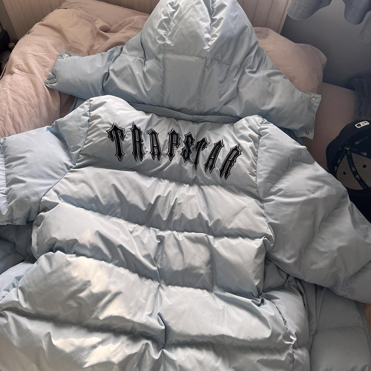 Trapstar Irongate Hooded Puffer🧊 Light Blue.... - Depop