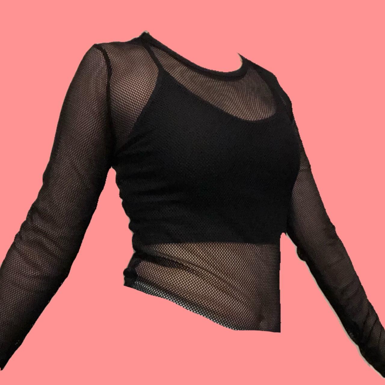 Hot Topic mesh shirt Worn once Size S - Depop