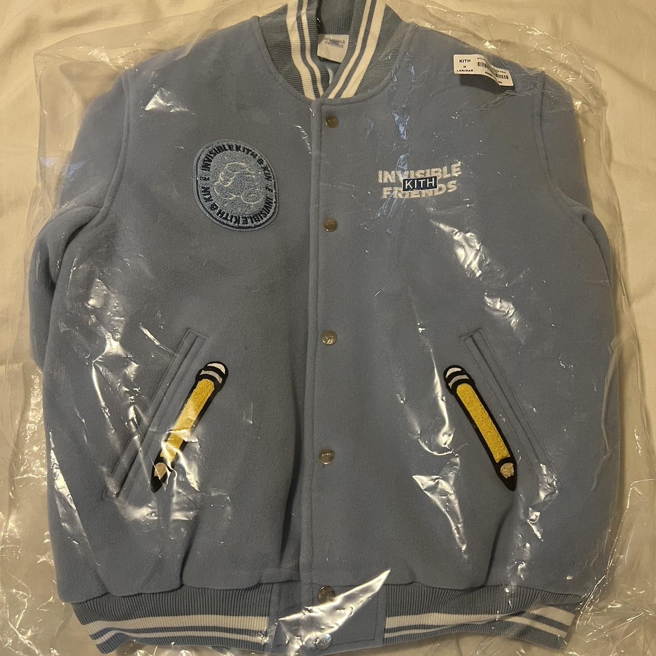 Kith x Invisible Friends Manteco Wool Varsity... - Depop